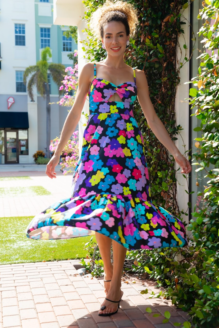 Talullah Dress Pop Bloom – The House of Perna